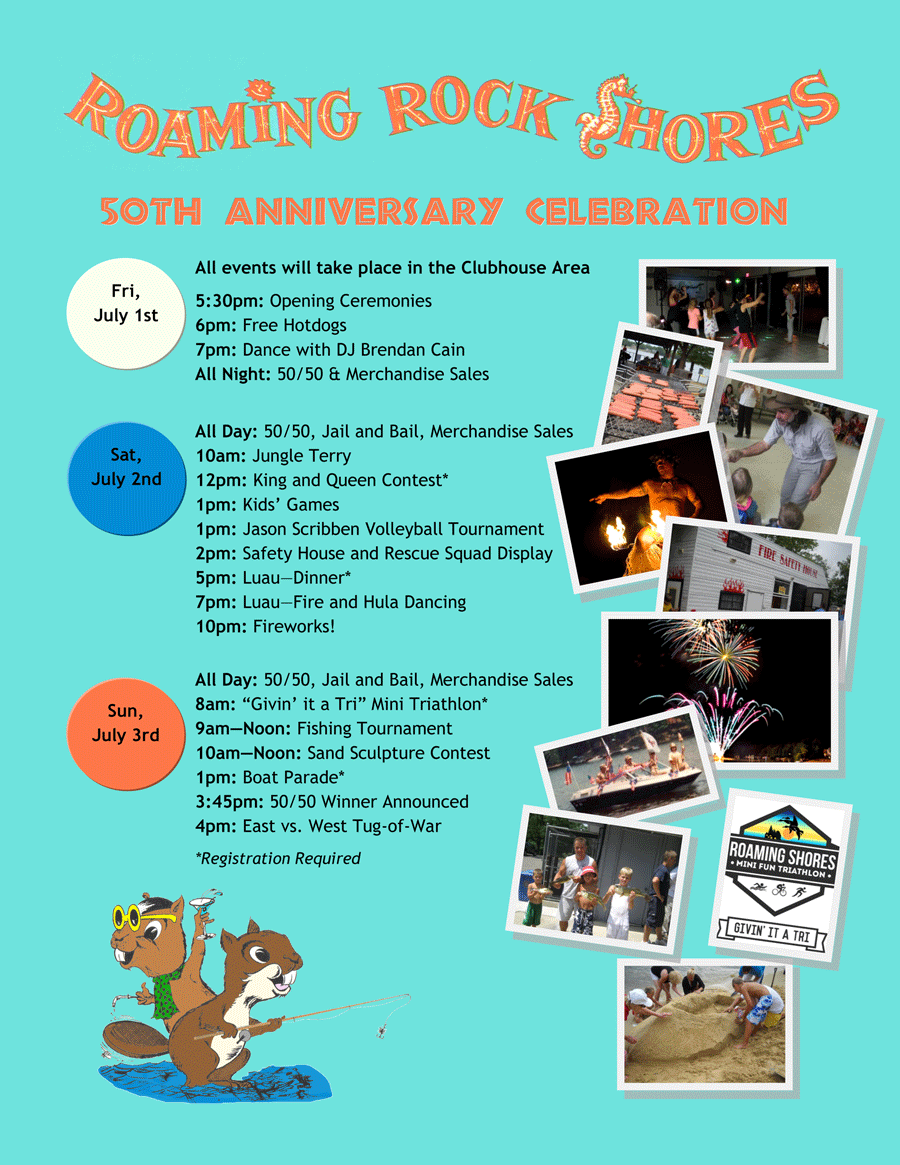 50th Anniversary Schedule RomeRock Association
